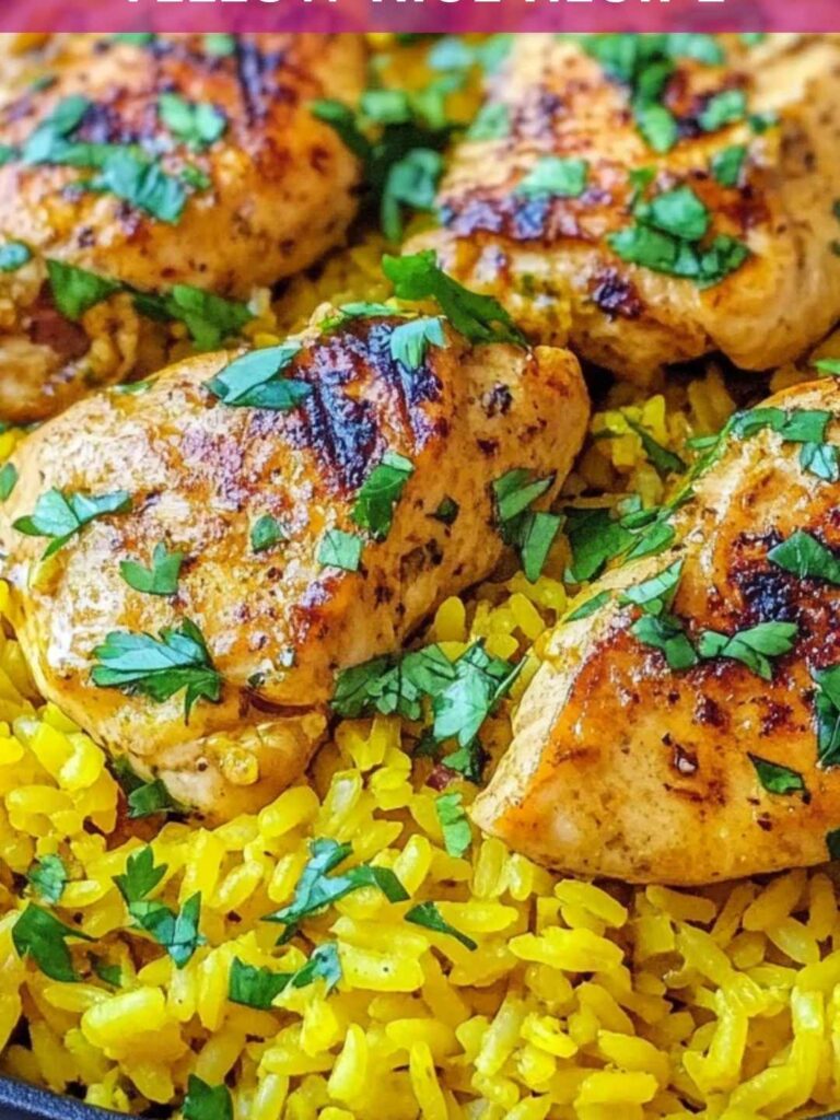 Chicken Breast And Yellow Rice Recipe - Cheap Delicious Meals