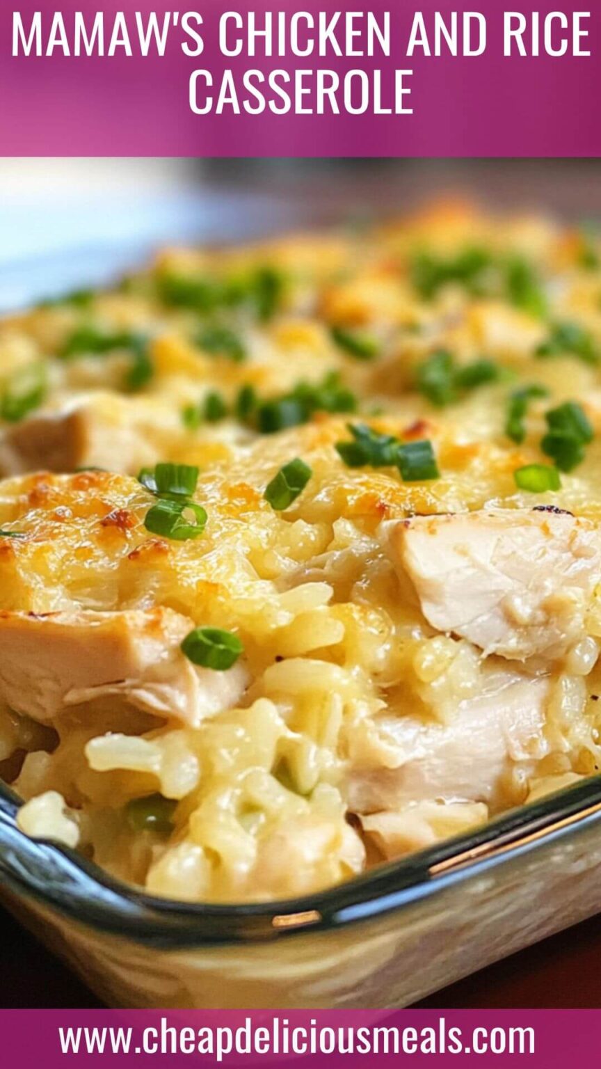 Mamaw's Chicken and Rice Casserole - Cheap Delicious Meals